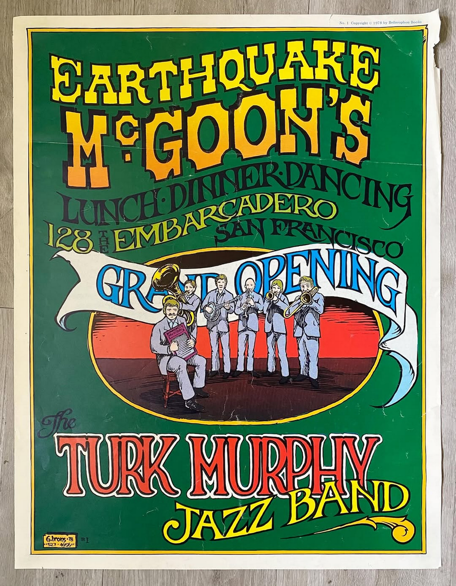 Turk Murphy's Earthquake Mcgoon's Poster 1978 – Treasure Hunters Club